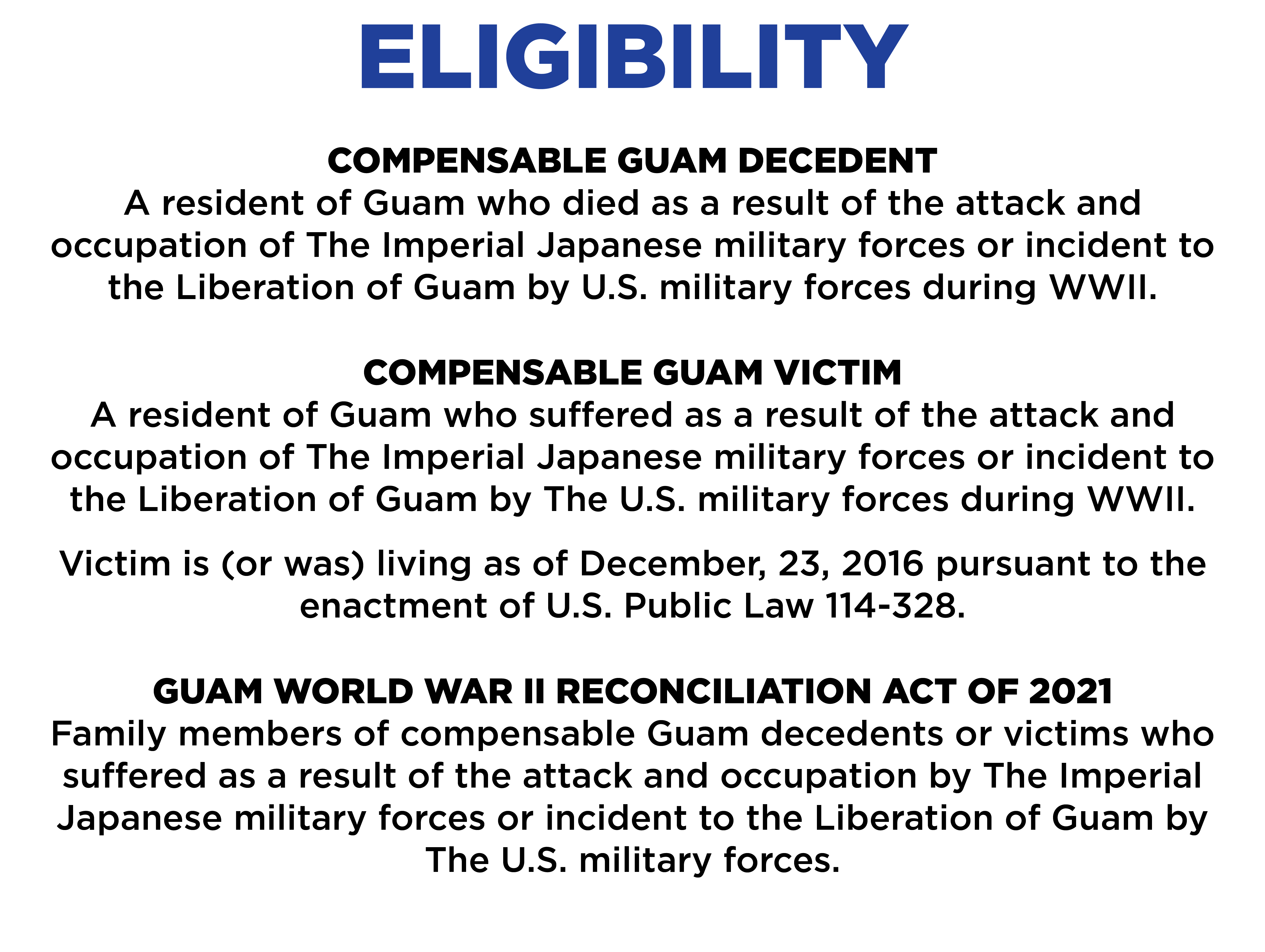 Guam War Claims | DOA